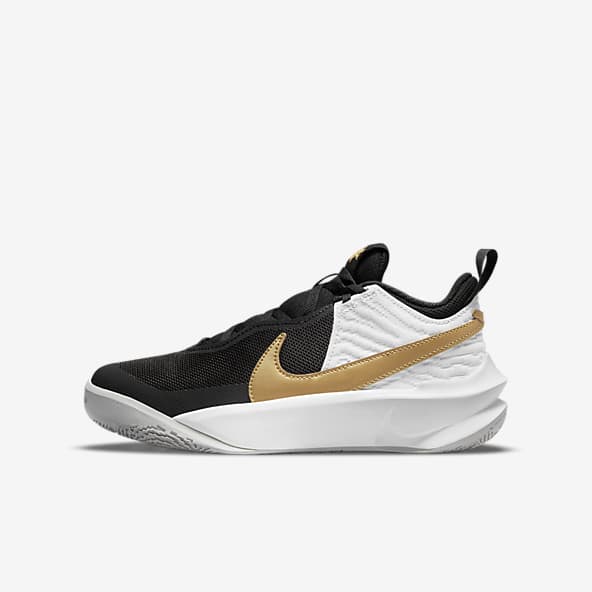 Black and gold nike basketball shoes store